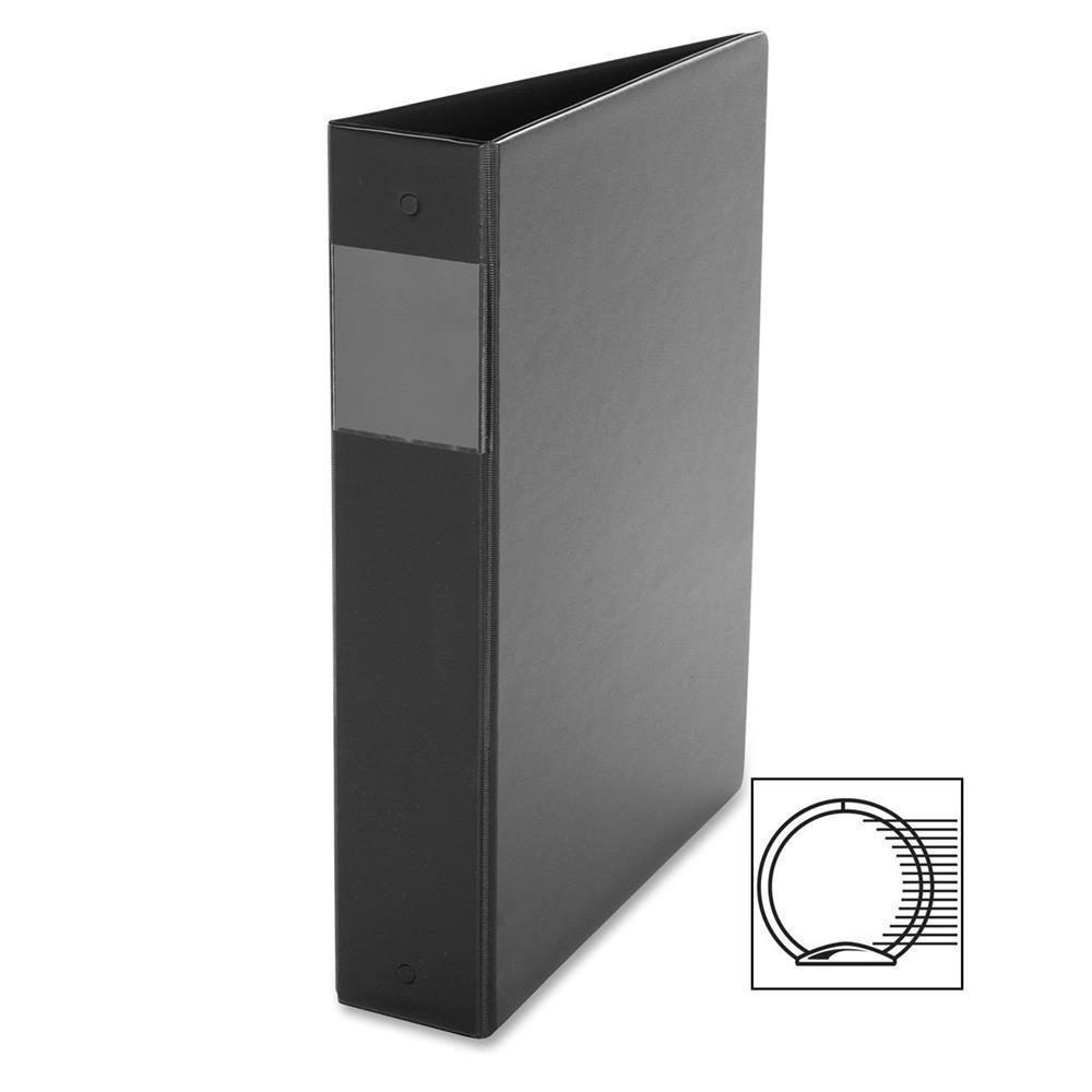 Davisgroup Legal Size Binder, Round Rings, Black