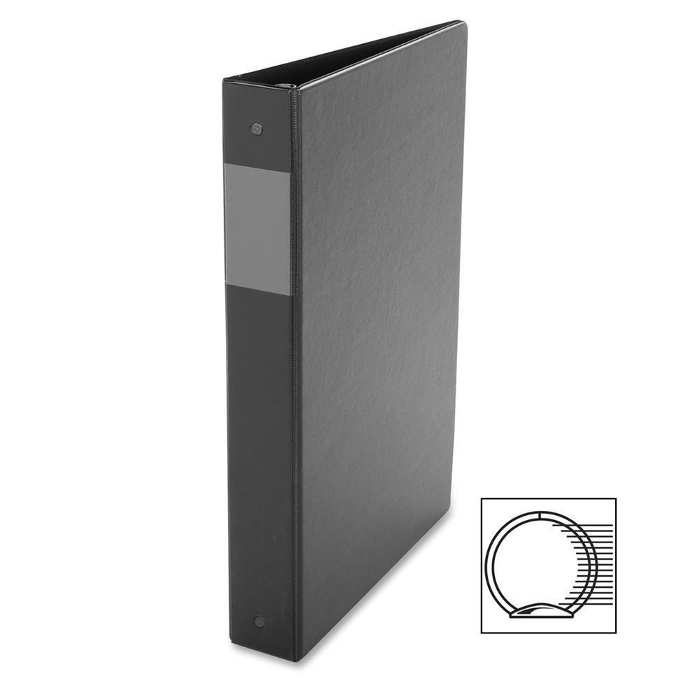 Davisgroup Legal Size Binder, Round Rings, Black