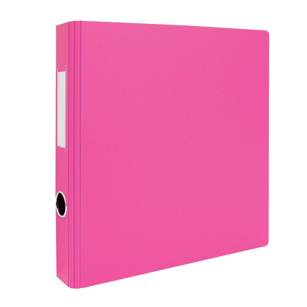 Geo 2'' D-Rings Binder with Hole and Label Holder - 8 Colours Available
