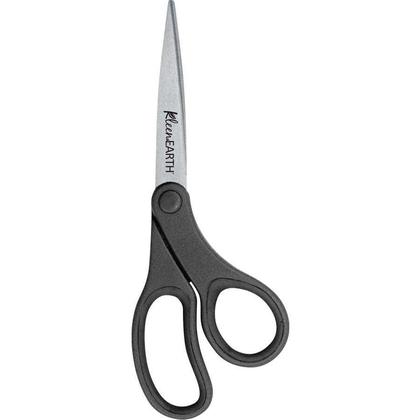 Westcott KleenEarth Plastic Handle Scissors, Black, 8” Bent Blades / 7 ...