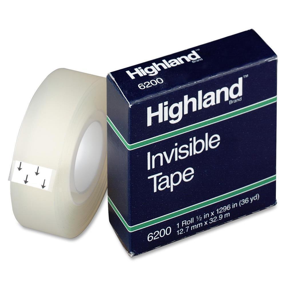 3M Highland Invisible Adhesive Tape - Multi sized