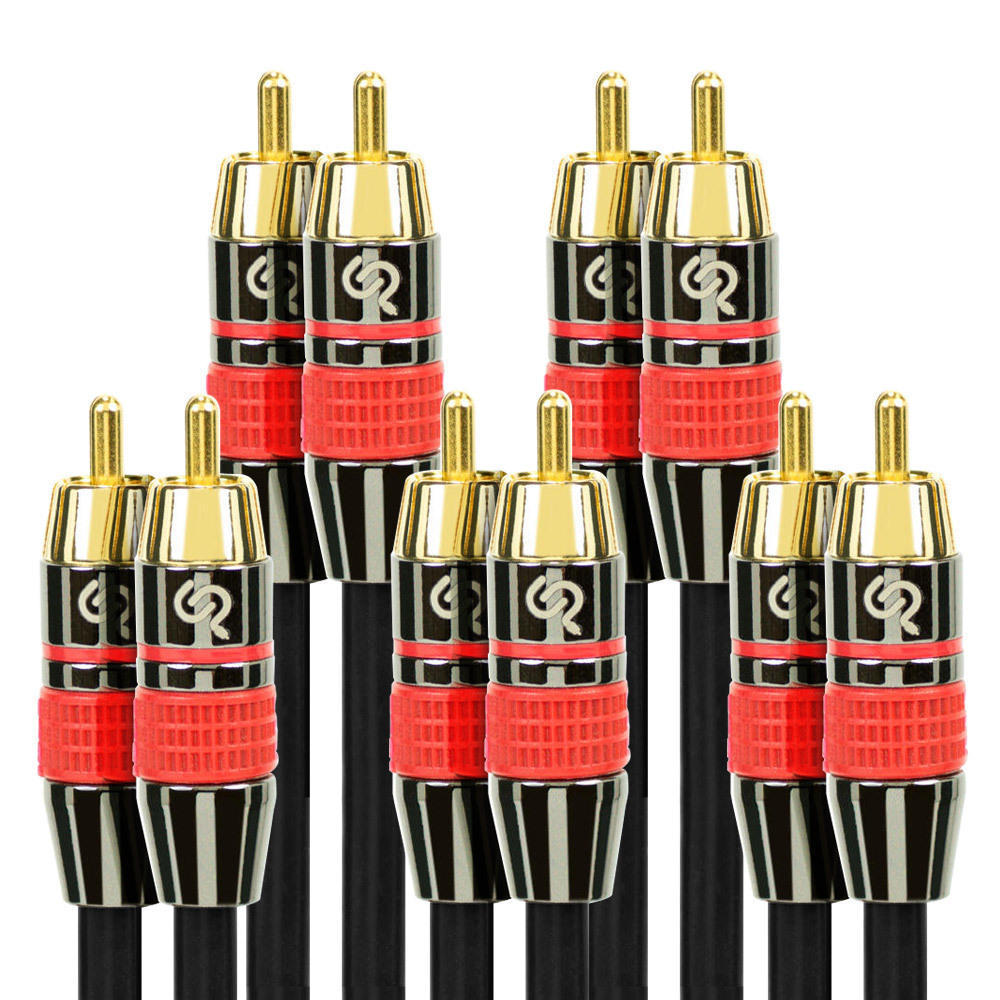 6ft High-quality Coaxial Audio/Video RCA Cable M/M RG59U 75ohm Gold ...