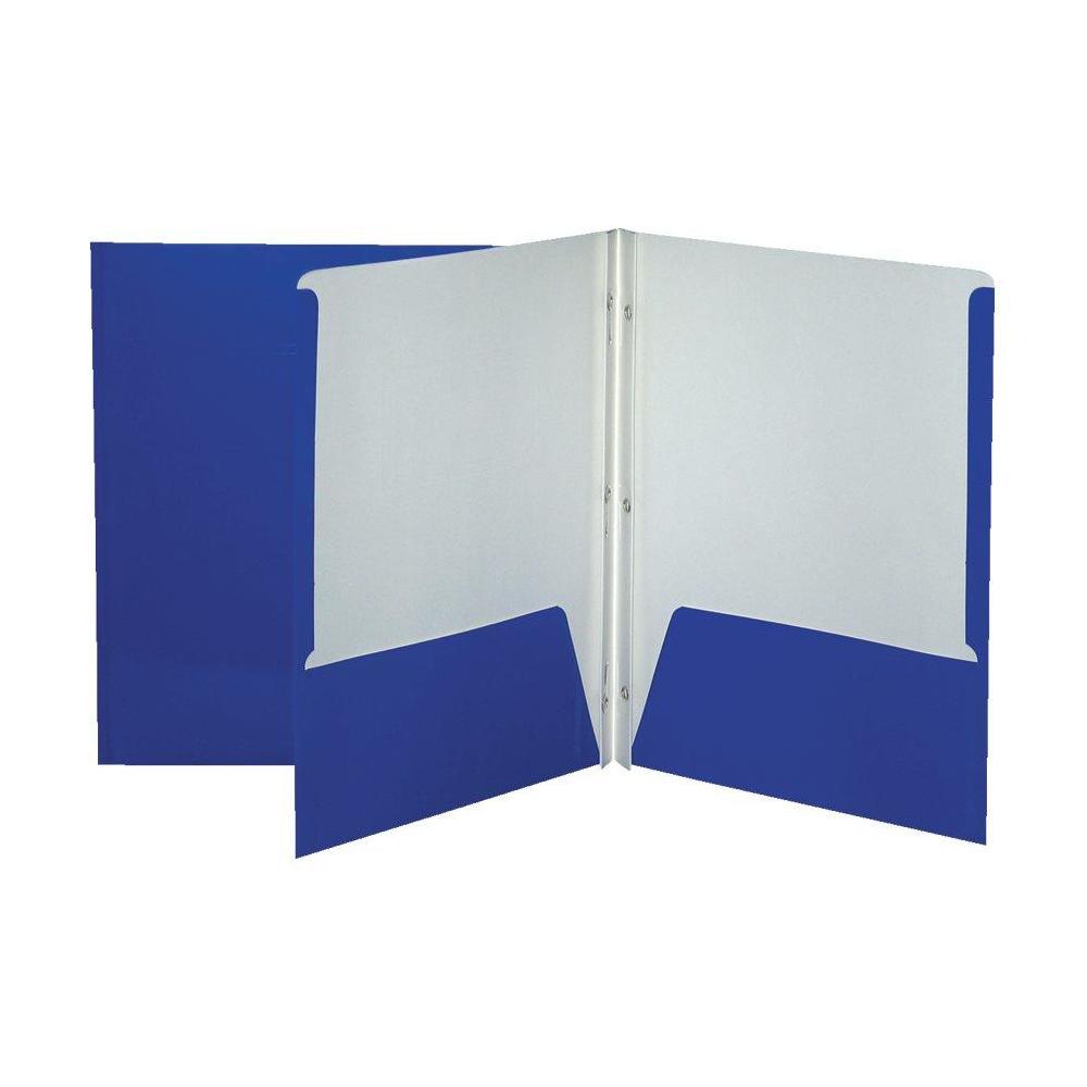 Laminated Cardboard Duo-Tang, 3 fasteners, 2 inside pockets, 80 sheets ...