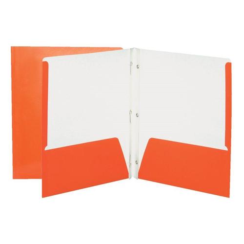 Laminated Cardboard Duo-Tang, 3 fasteners, 2 inside pockets, 80 sheets ...