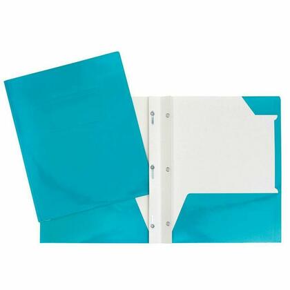 GEO® Laminated Cardboard Portfolio with 3 Prongs & 2 Pockets, Letter ...