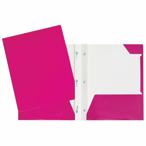 Laminated Cardboard Duo-Tang, 3 fasteners, 2 inside pockets, 80 sheets ...
