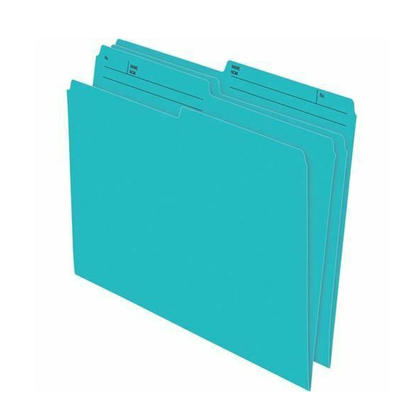 Pendaflex Coloured Letter Size Recycled Reversible File Folders