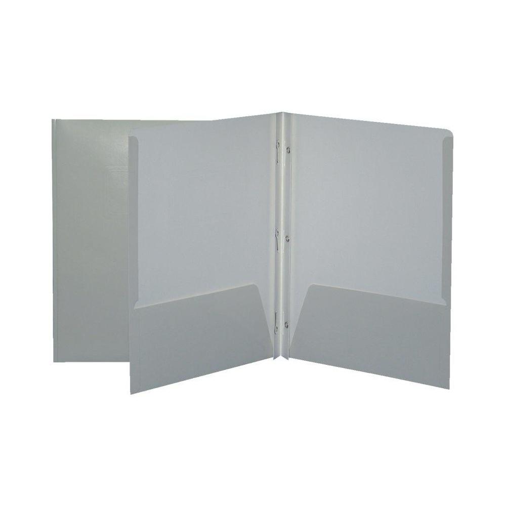 Laminated Cardboard Duo-Tang, 3 fasteners, 2 inside pockets, 80 sheets ...