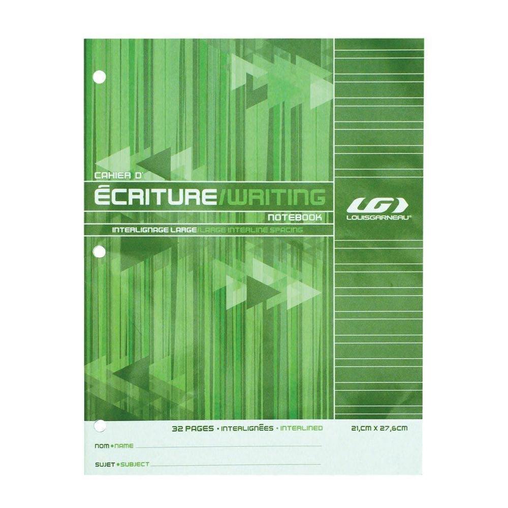 Louis Garneau Canada Notebook Book - Quad, Ruled, Interlined