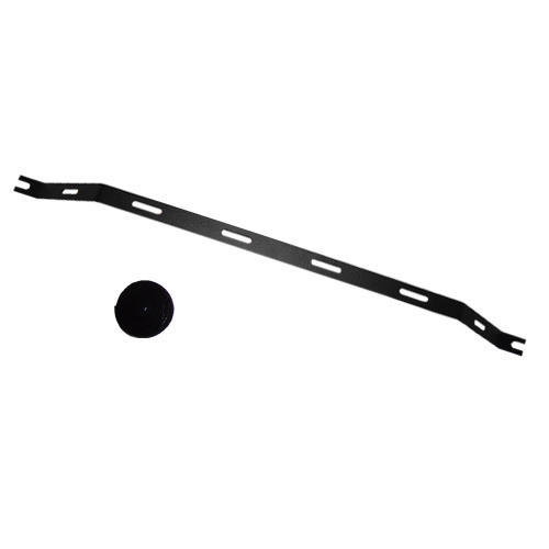 0U 19-Inch Rackmount Cable Management Panel - Lacing Bar