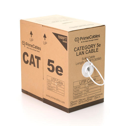 1000ft Bulk Cat5e Cable - CL2 In-wall Rated - PrimeCables