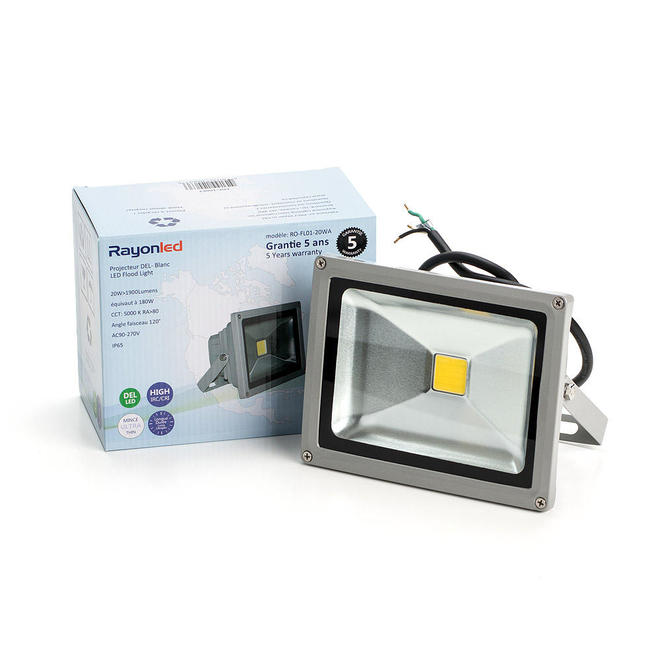 Outdoor 20W LED IP65 Waterproof 5000K 1900 Lms Flood Light Spot Light ...