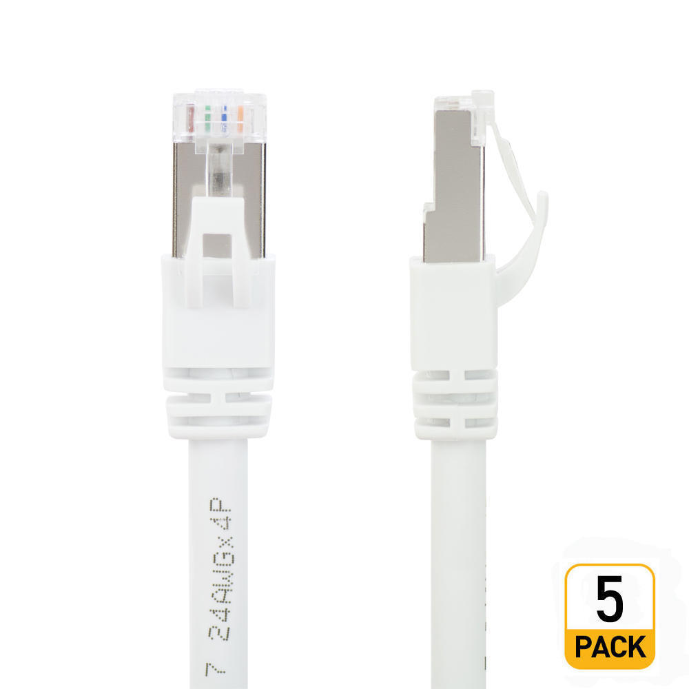 Cat 7 Network Cables Twisted Pair S/STP White- PrimeCables®