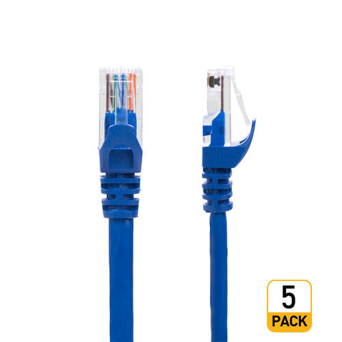 24AWG UTP Blue Cat5e Ethernet Network Cable 6ft -PrimeCables