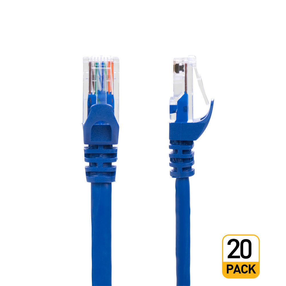 24AWG UTP Blue Cat5e Ethernet Network Cable 6ft -PrimeCables