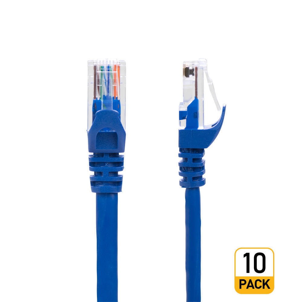 10-Pack Cat6 RJ45 Ethernet Network Cable - PrimeCables