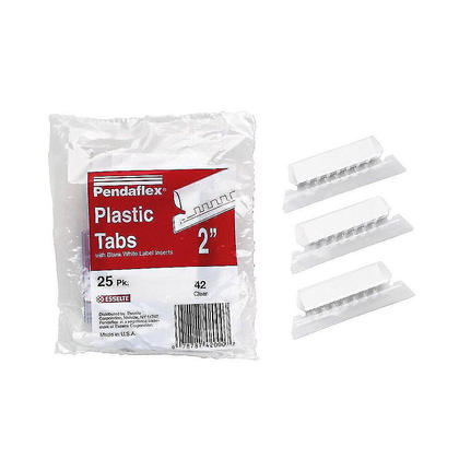 Pendaflex® Flexible Hanging File Folder Tabs, 2", 25/Pack