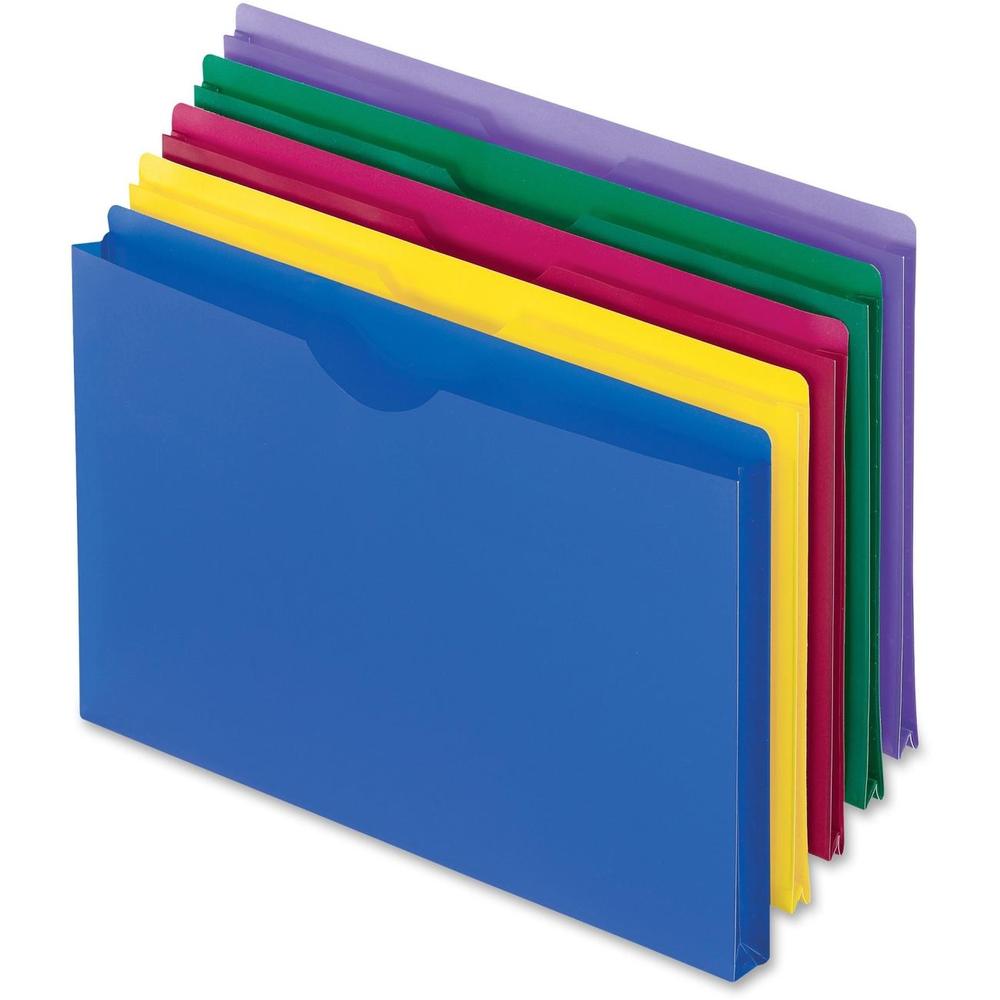 Pendaflex® Translucent Poly File Jacket, Assorted Colors