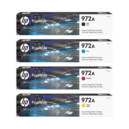 HP 972A Original PageWide Ink Cartridge Combo BK/C/M/Y
