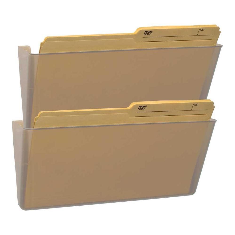 Storex® Snap and Stack Wall Pockets Files - Clear, Letter / Legal Size