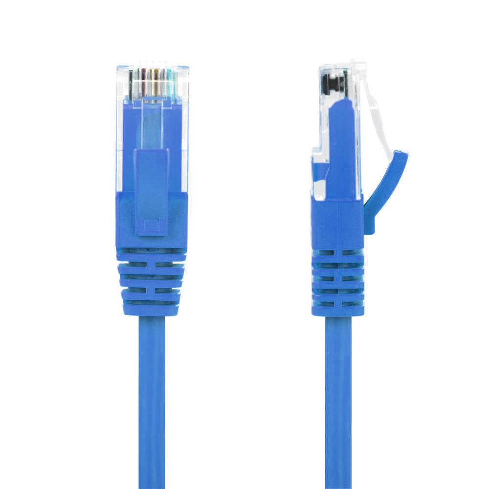 GoSlim Slim Cat6 28AWG UTP Ethernet Network Cable Blue - PrimeCables®