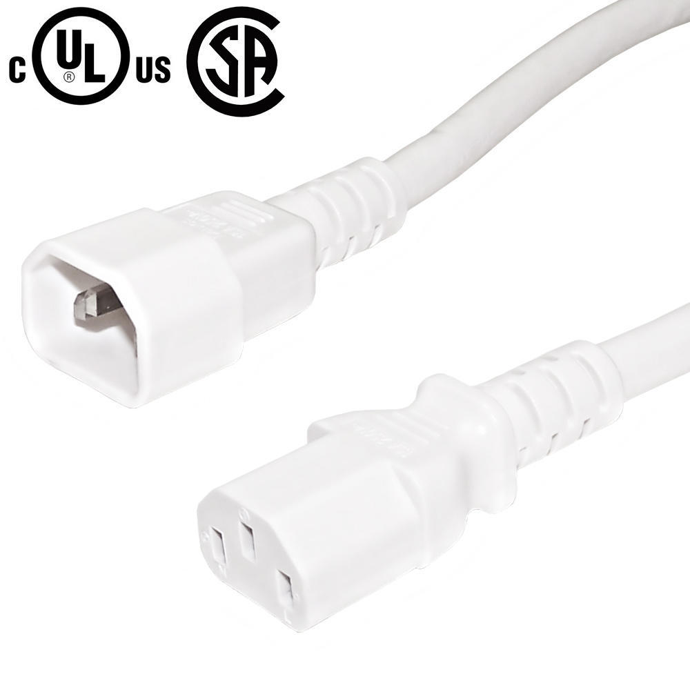 IEC C13 to IEC C14 Power Cable - 14AWG SJT