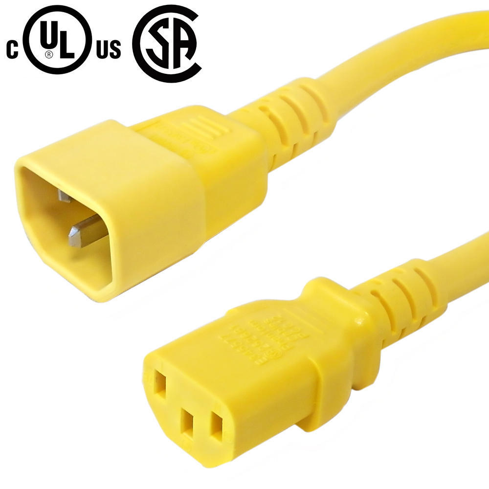 IEC C13 to IEC C14 Power Cable - 14AWG SJT