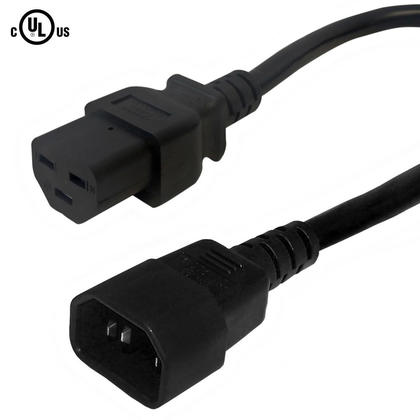 IEC C14 to IEC C21 Power Cable - 14AWG SJT