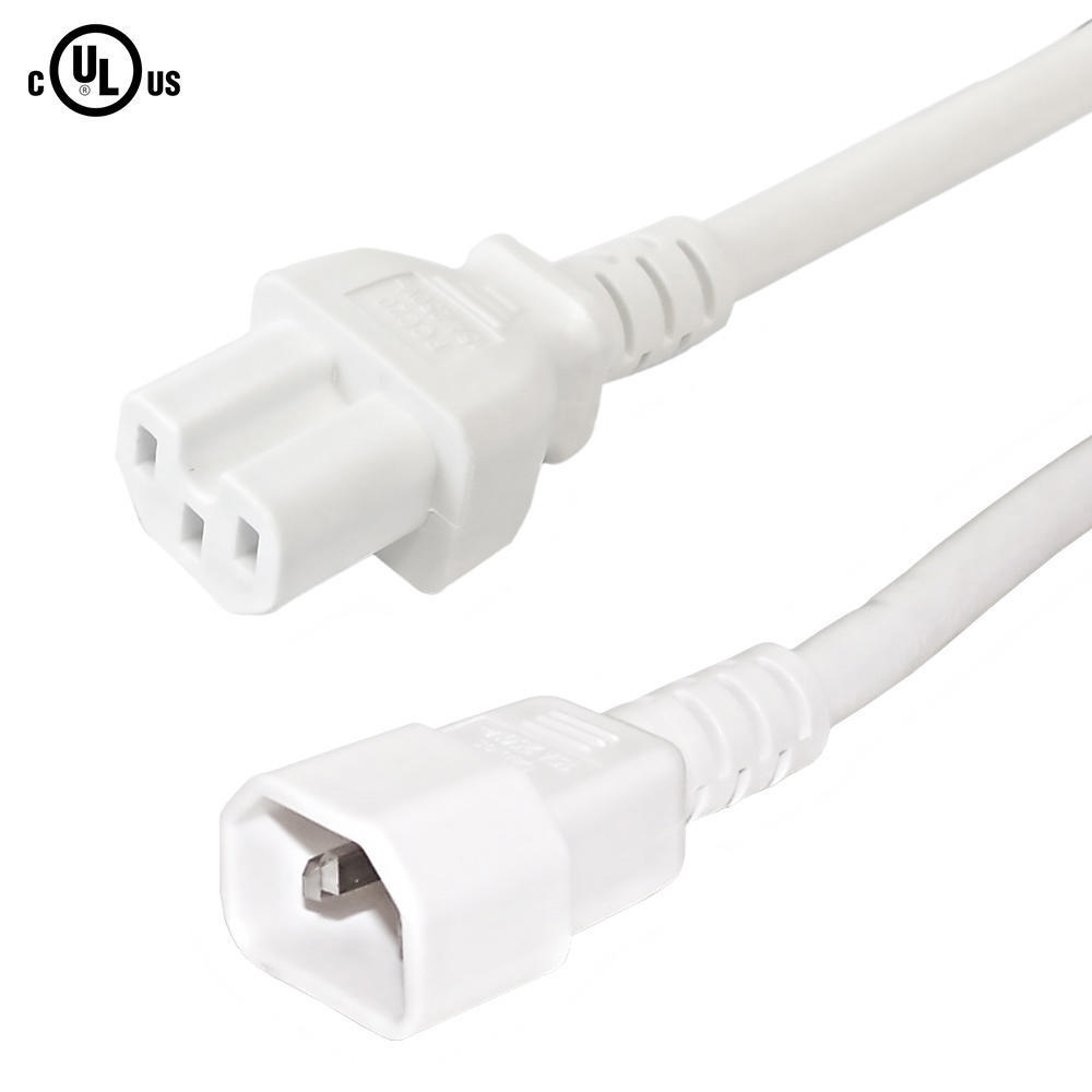 Durable IEC C14 to IEC C15 Power Cord - 3ft