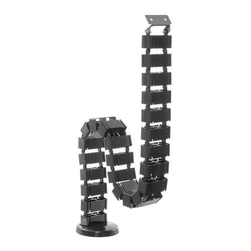 Deluxe Cable Management Spine, Black - PrimeCables®