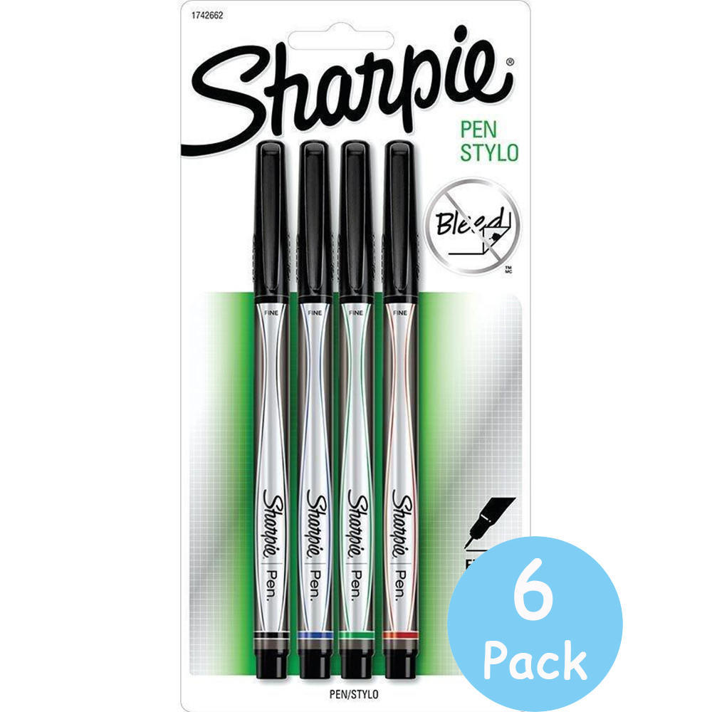 Sharpie® Fine Point Pen, Plastic Tip Permanent Marker, 12/Box