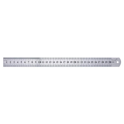 Stainless Steel Straight Ruler, 30cm - Moustache®