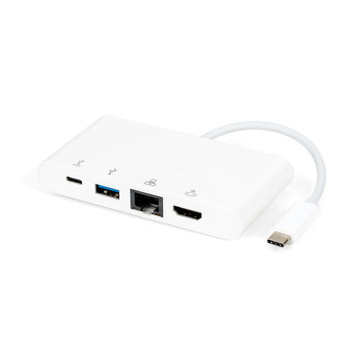 PrimeCables USB-C to HDMI, USB, RJ45 Multiport Charging Adapter