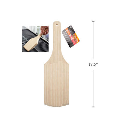 BBQ Deluxe Wooden Grill Scraper 17.35"x5" 1Pc