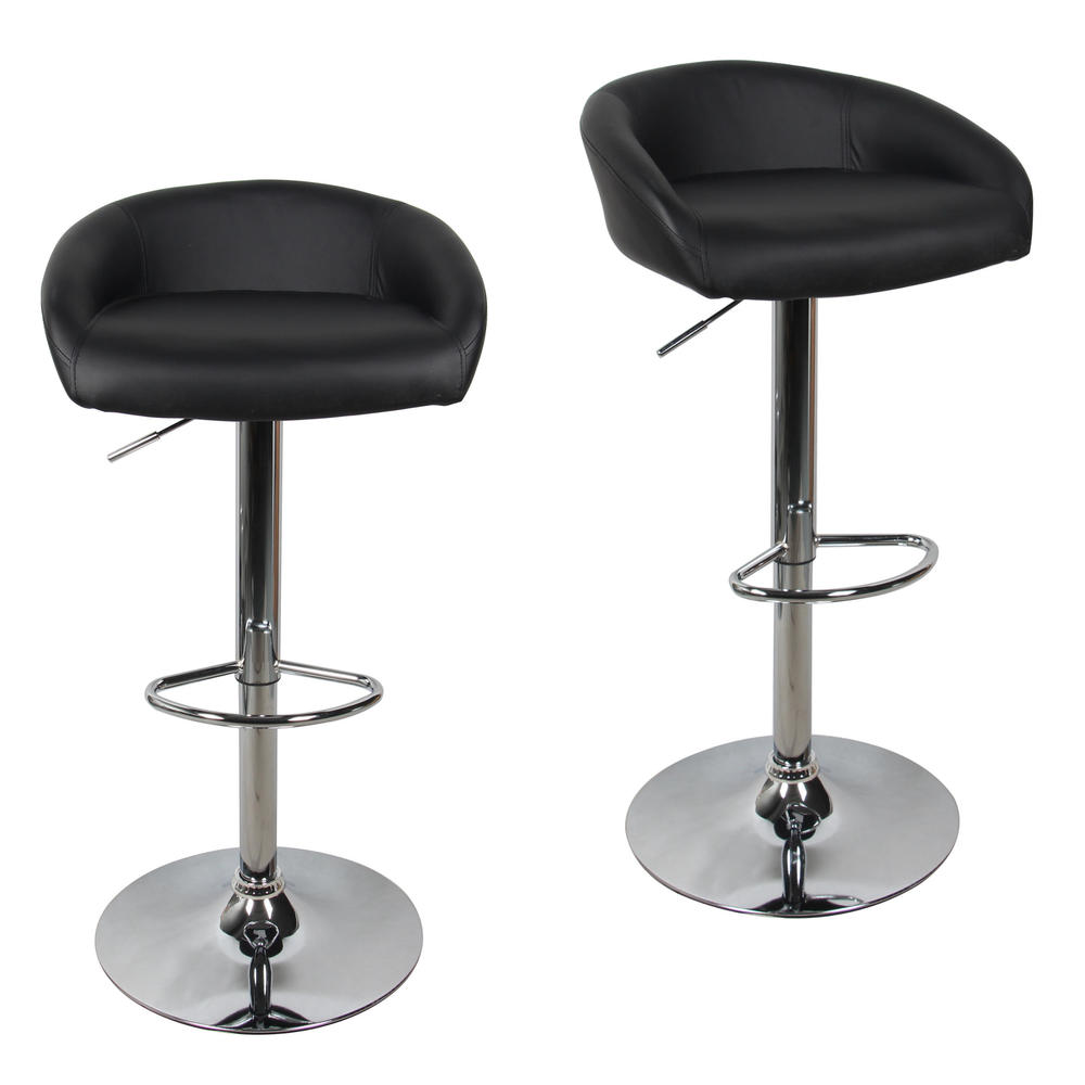 Adjustable Height Swivel Bar Stool, Contemporary Style - Moustache®