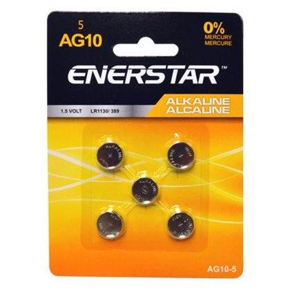 Enerstar Alkaline AG10 Cell Batteries 5/pack