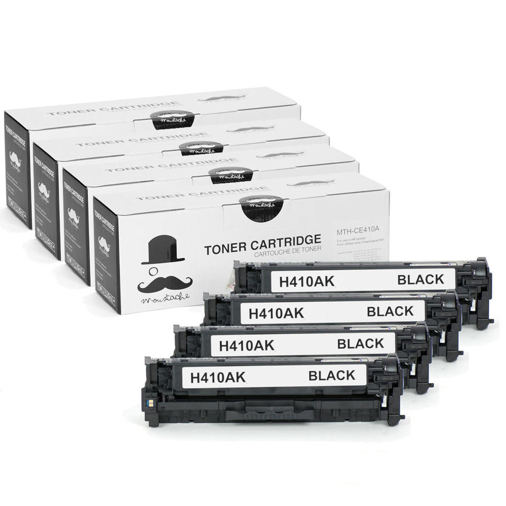 Remanufactured HP 305A CE410A Black Toner Cartridge - Moustache®