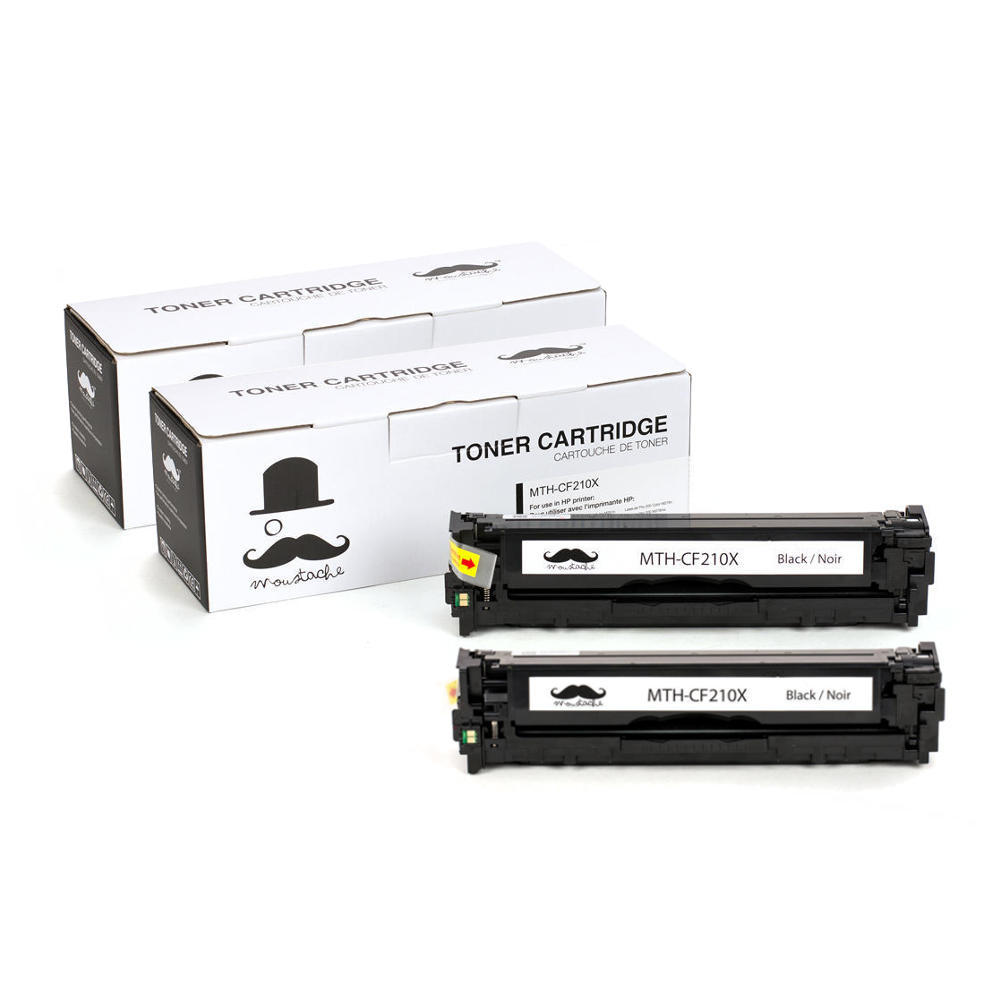 Remanufactured HP 131X CF210X Black Toner Cartridge High Yield - Moustache®