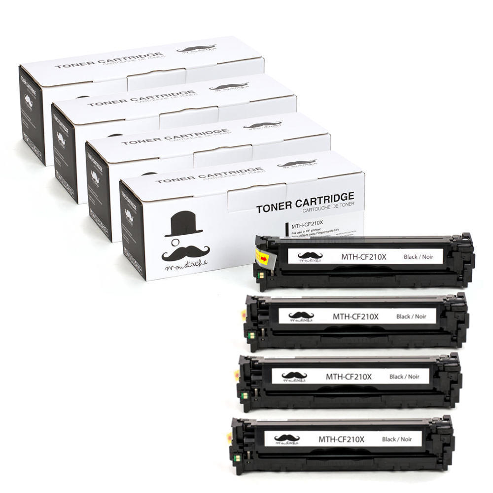 Remanufactured HP 131X CF210X Black Toner Cartridge High Yield - Moustache®