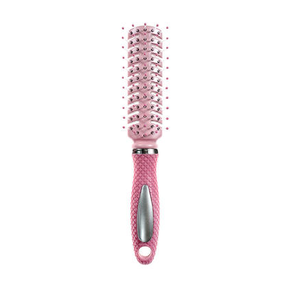 Vented Rectangular Hair Brush, Blow Drying Brush, Pink