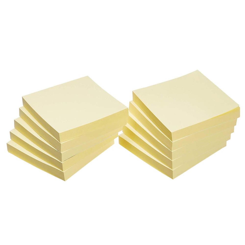 Self-Stick Notes, Yellow, 100 Sheets/Pack - Moustache®