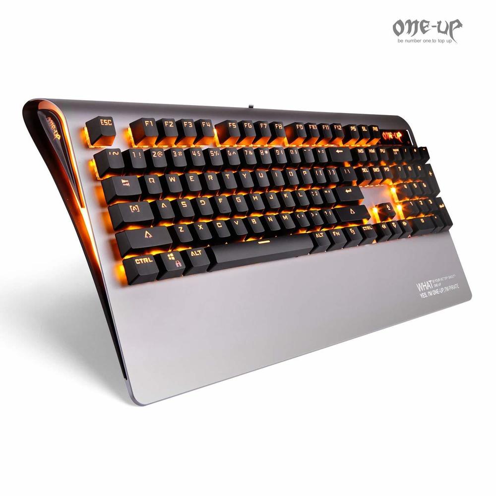 ONE-UP H9 Metal Cover Optical Switch 104 Keys Wired mechanical Gaming E ...