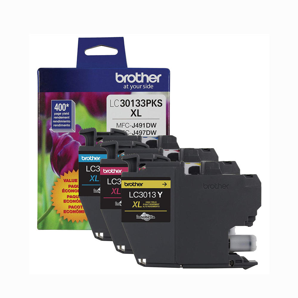 Brother LC30133PKS Colour Ink Cartridge, High Yield, 3/Pack