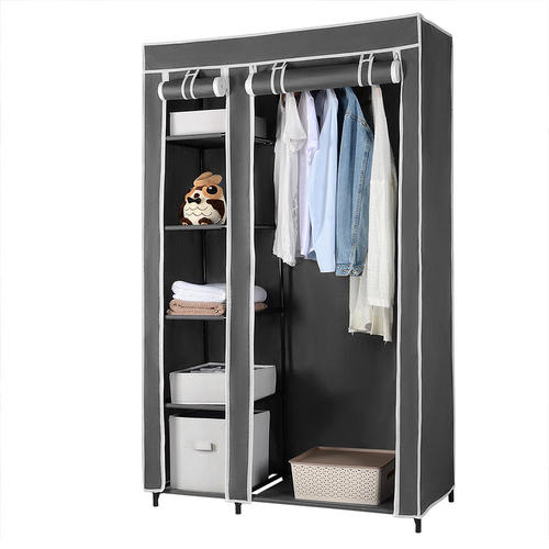 DIY Plastic Portable Wardrobe Closet Organizer Storage Shelving Cabinet ...