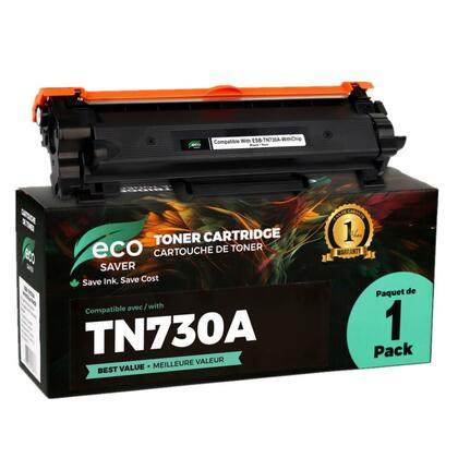 Brother TN730 Compatible Black Toner Cartridge With Chip