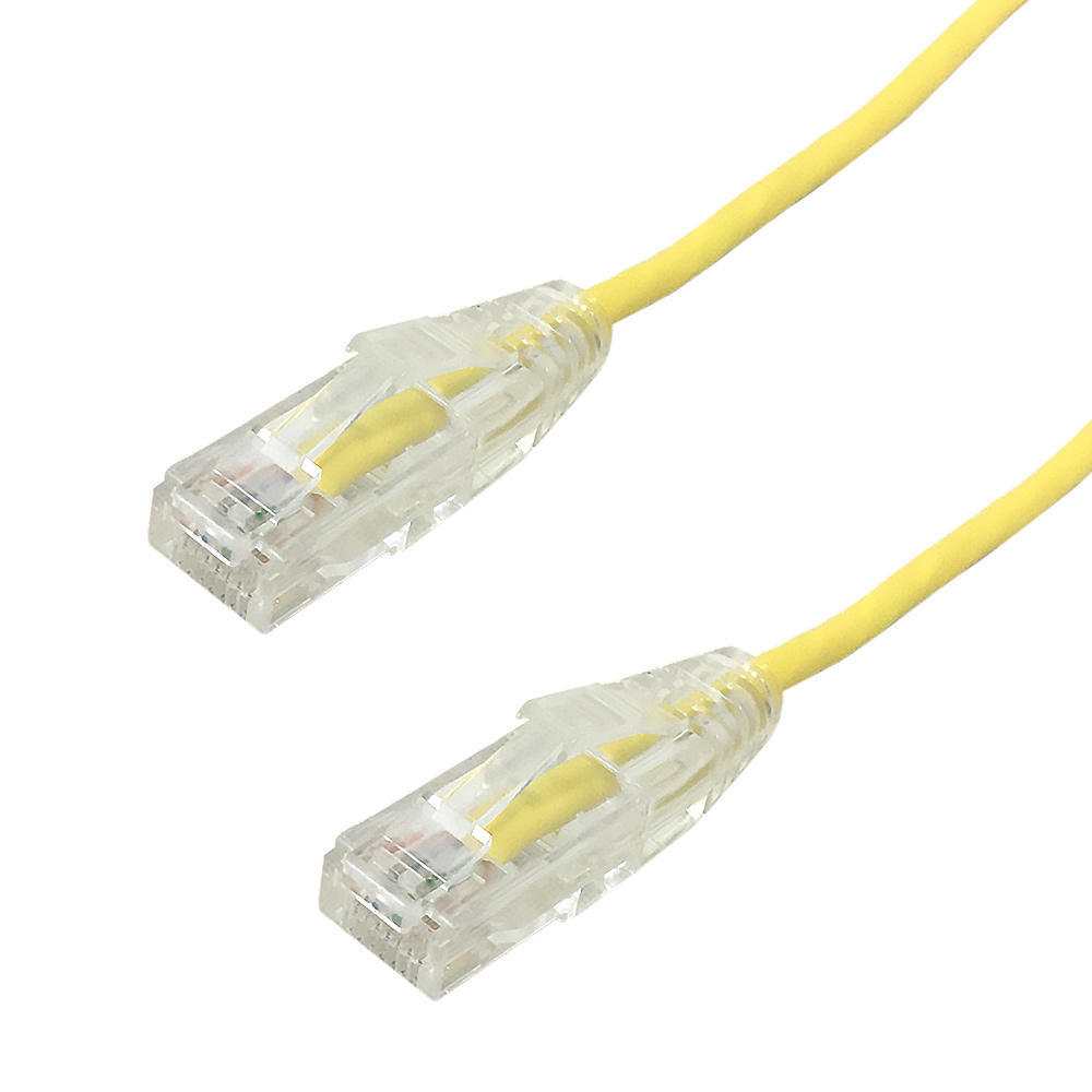 Cat6a UTP 10Gb Ultra - Thin Patch Cable - Yellow