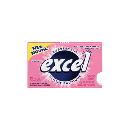 excel® Sugar-Free Gum Chewing Gum Bubblemint 1 Pack