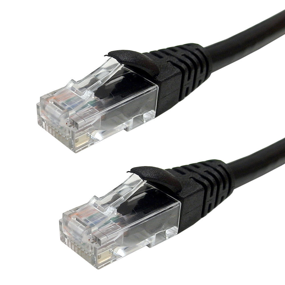 RJ45 Cat6 Plenum UTP Solid Patch Cable CMP/FT6 - Black