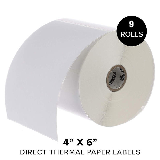 Compatible Thermal Direct Shipping Labels Black on White, 4" x 6", 500 ...