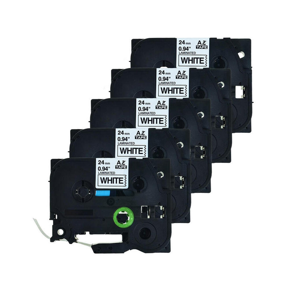 Brother TZe-251 Label Tape, 24mm (0.94"), Black on White, Compatible